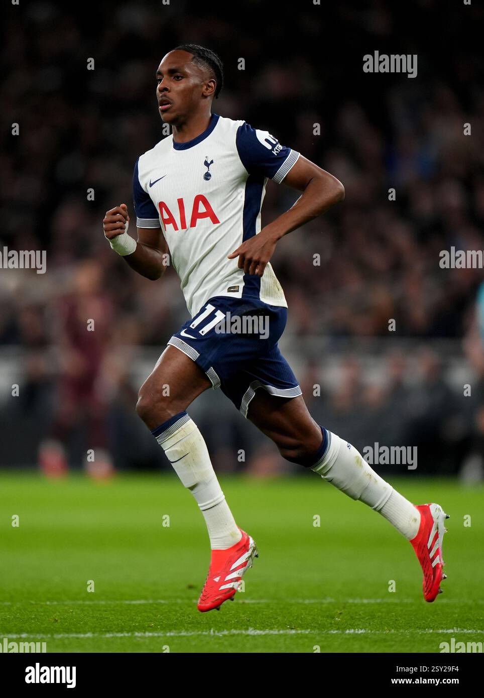 Tottenham Hotspur's Mathys Tel during the Premier League match at ...