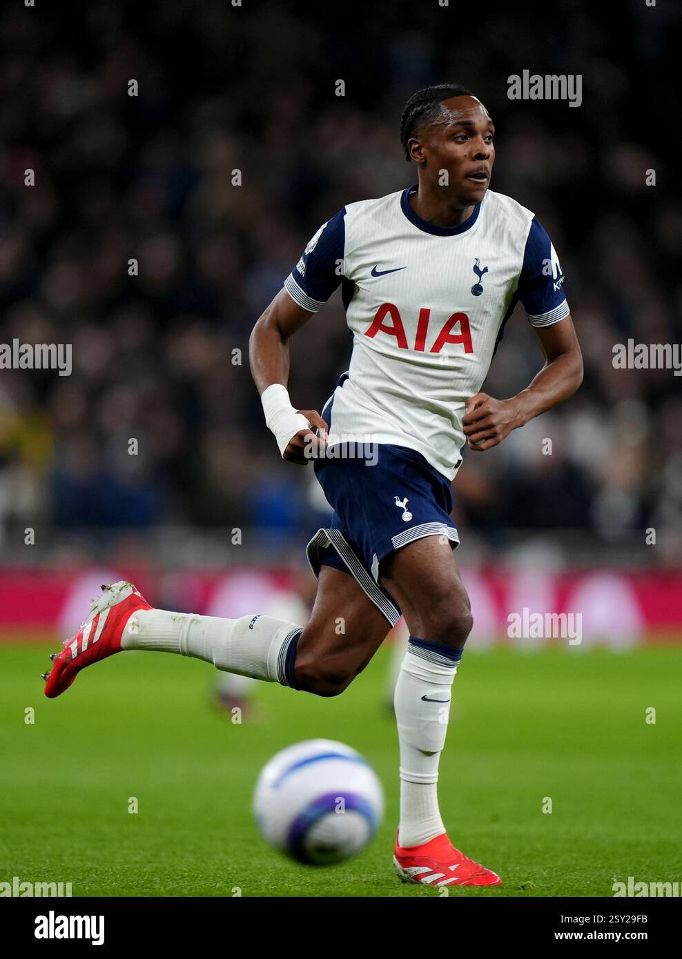 Tottenham Hotspur's Mathys Tel during the Premier League match at ...