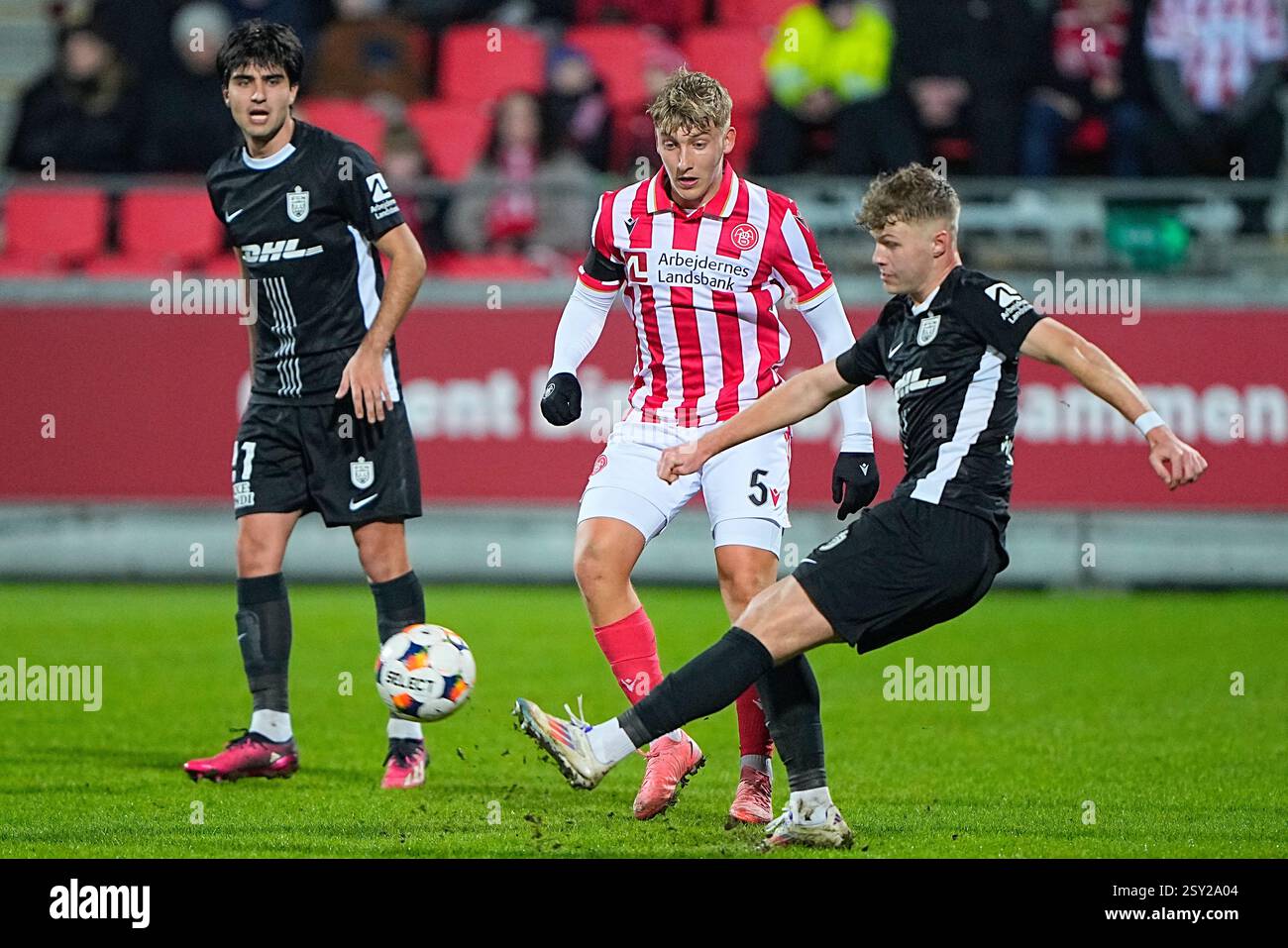 Aalborg, Denmark. 26th Feb, 2025. Superligakampen mellem AaB og FC ...