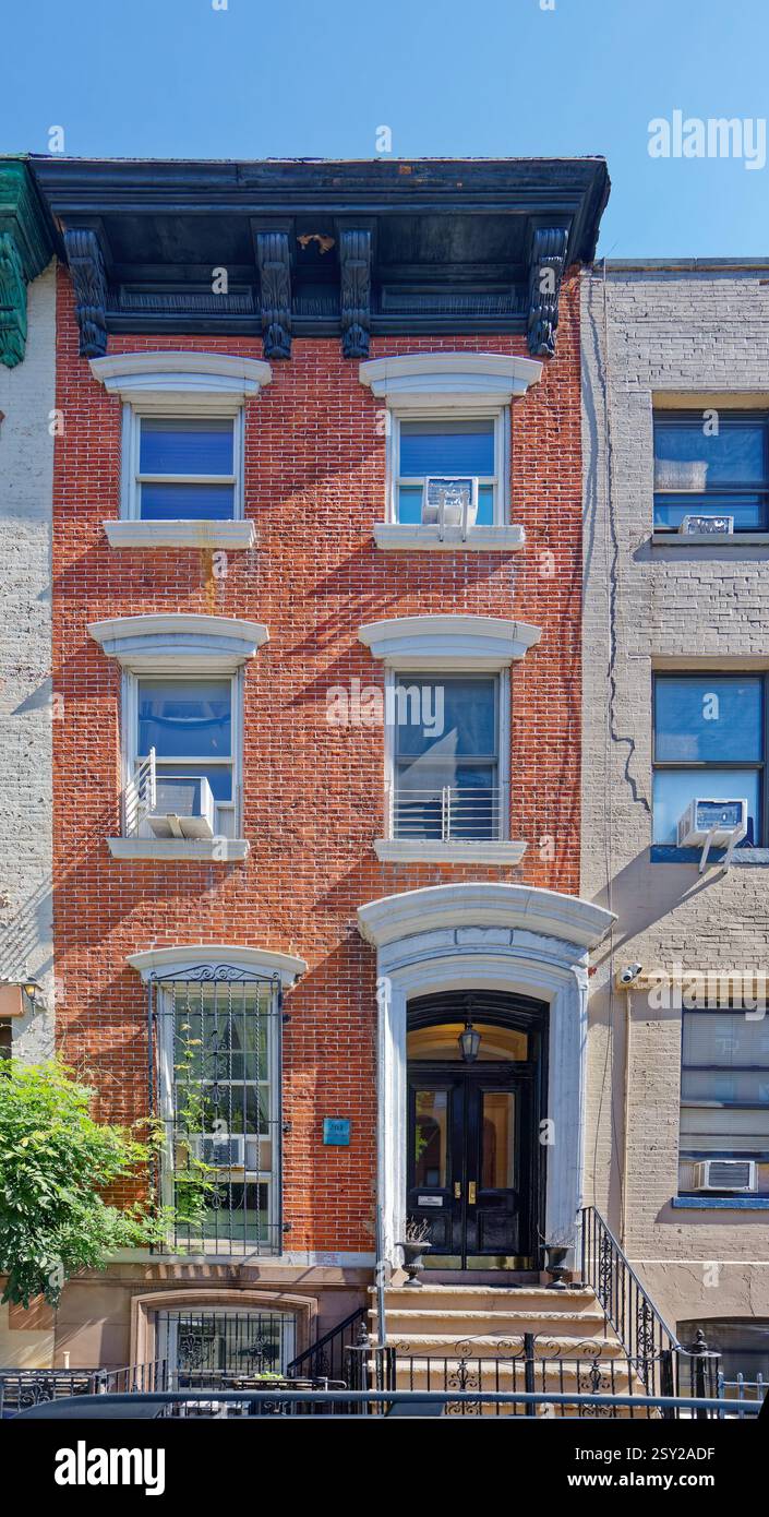 261 West 20th Street is a three-story, three-family red brick apartment ...