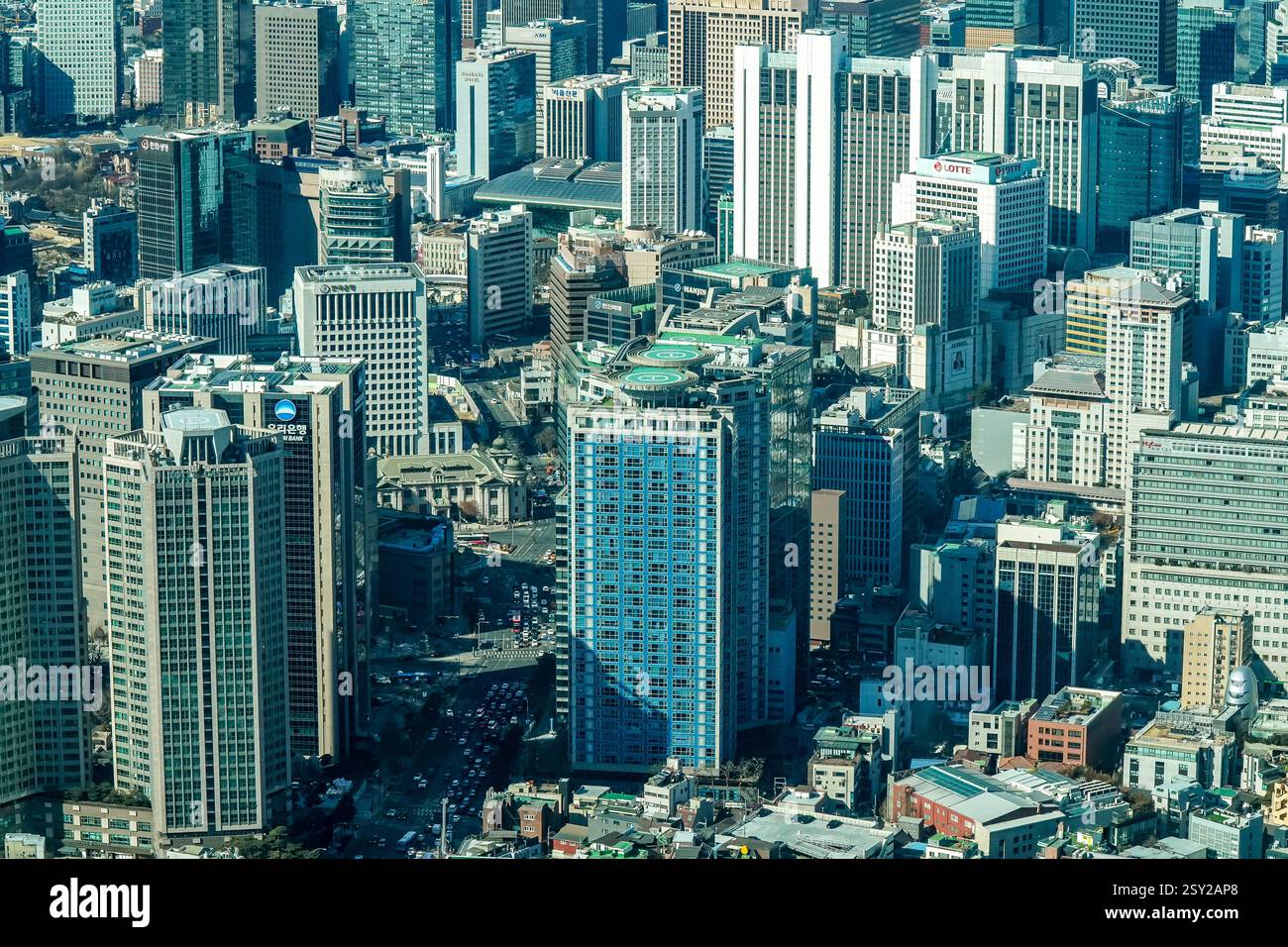 Südkorea, Asien, Seoul Skyline, Hochhäuser, moderne Architektur ...