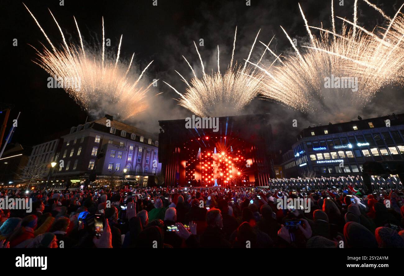 Trondheim, Norway. 26th Feb, 2025. Nordic skiing: World Championships, Opening. The 55th Nordic ...