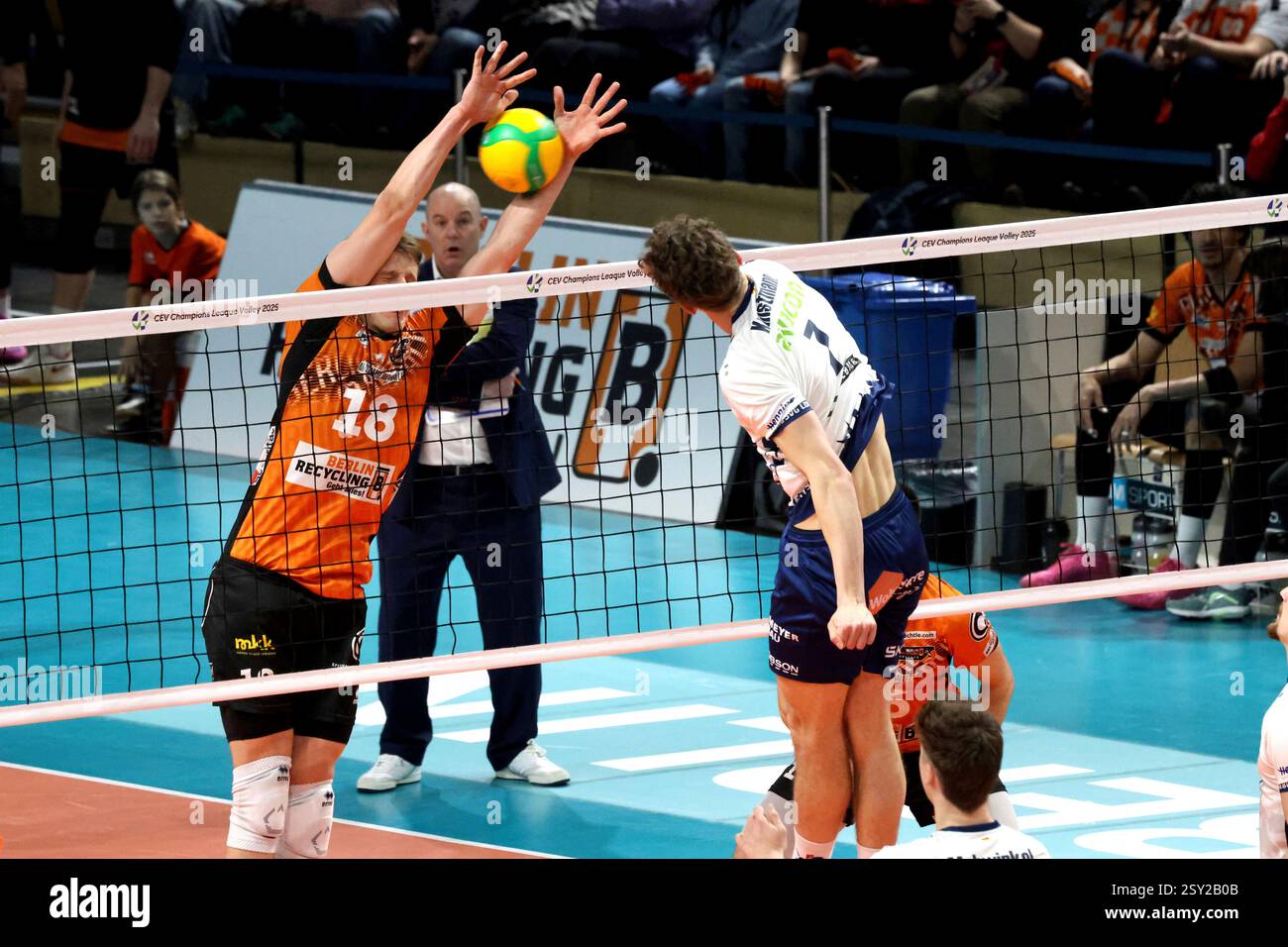 26.02.2025, Max-Schmeling-Halle, Berlin, DEU, CEV Champions League, BR ...