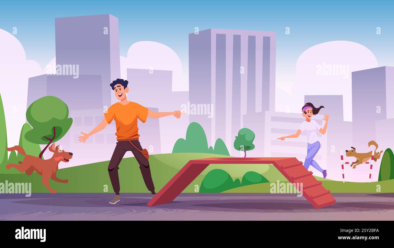 Pets training the Stock Vector Images - Alamy