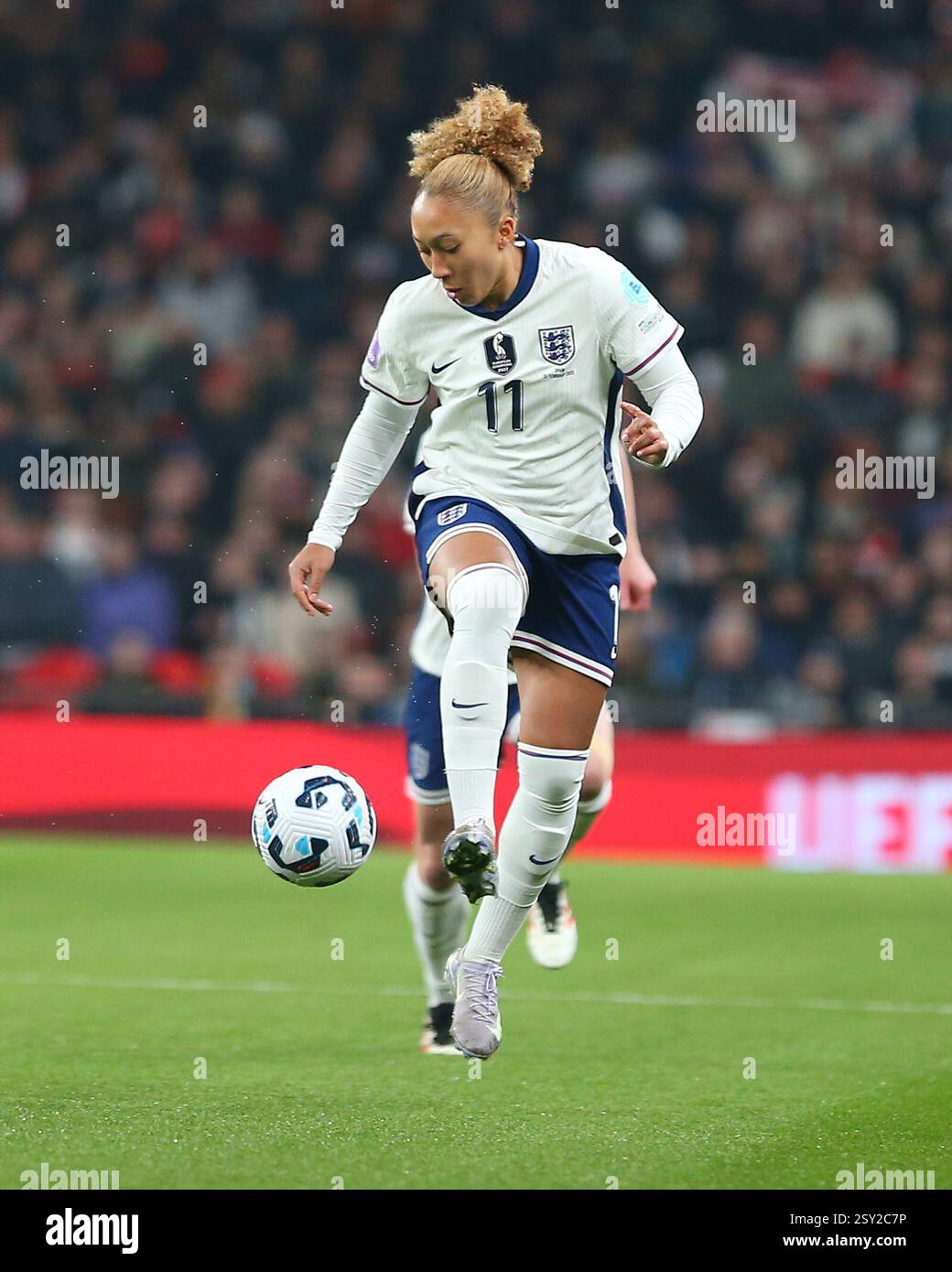 North London, United Kingdom. 26 February, 2025. Lauren James of ...