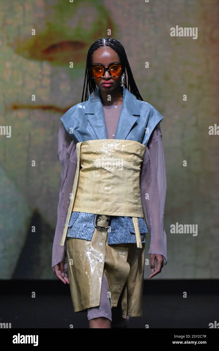 Milan, Italy. 26th Feb, 2025. Milan, Italy Giulia Fall-Winter 2025-2026 ...