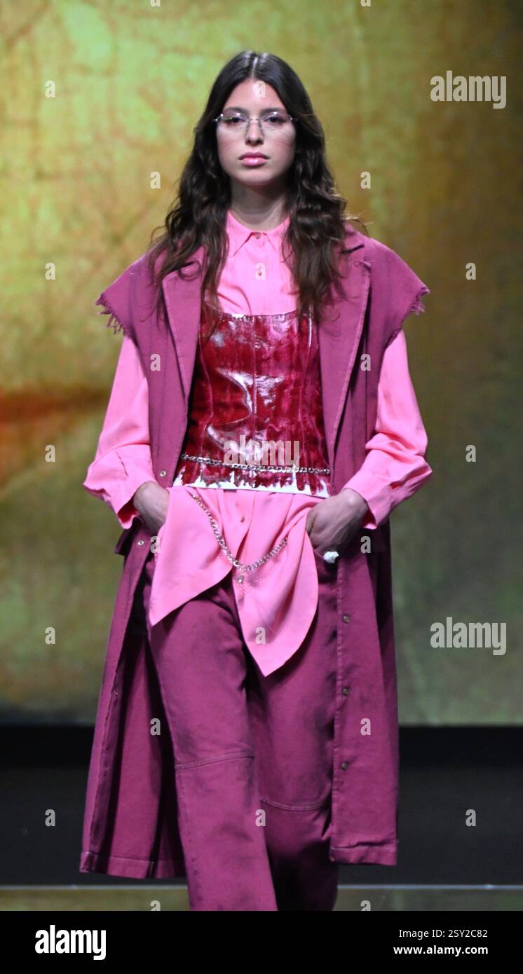 Milan, Italy. 26th Feb, 2025. Milan, Italy Giulia Fall-Winter 2025-2026 ...