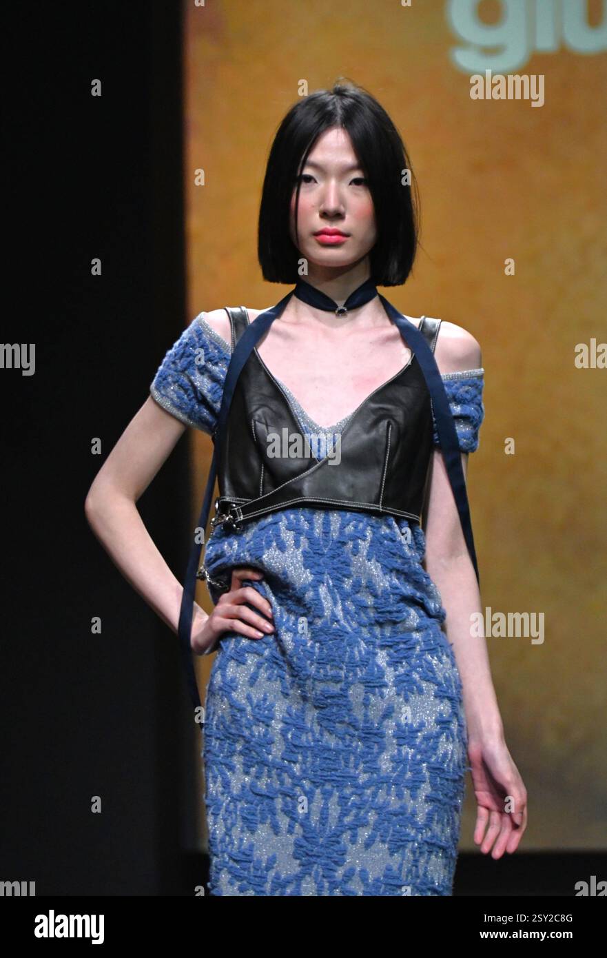 Milan, Italy. 26th Feb, 2025. Milan, Italy Giulia Fall-Winter 2025-2026 ...