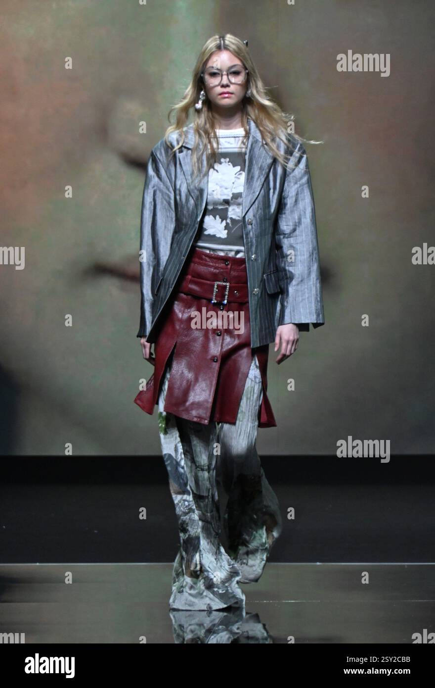 Milan, Italy. 26th Feb, 2025. Milan, Italy Giulia Fall-Winter 2025-2026 ...