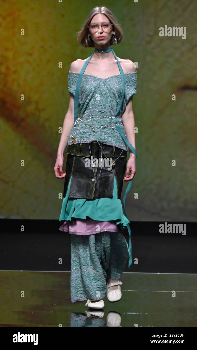 Milan, Italy. 26th Feb, 2025. Milan, Italy Giulia Fall-Winter 2025-2026 ...