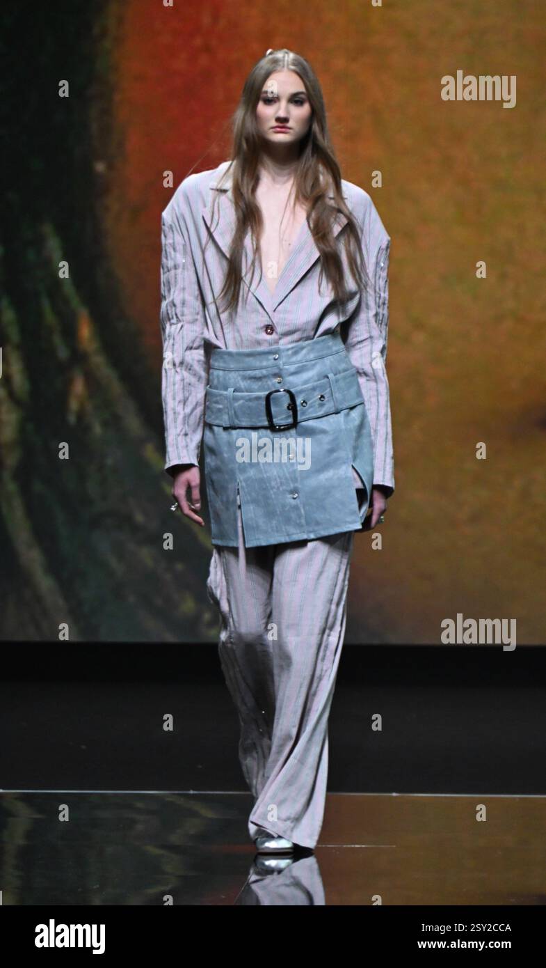 Milan, Italy. 26th Feb, 2025. Milan, Italy Giulia Fall-Winter 2025-2026 ...