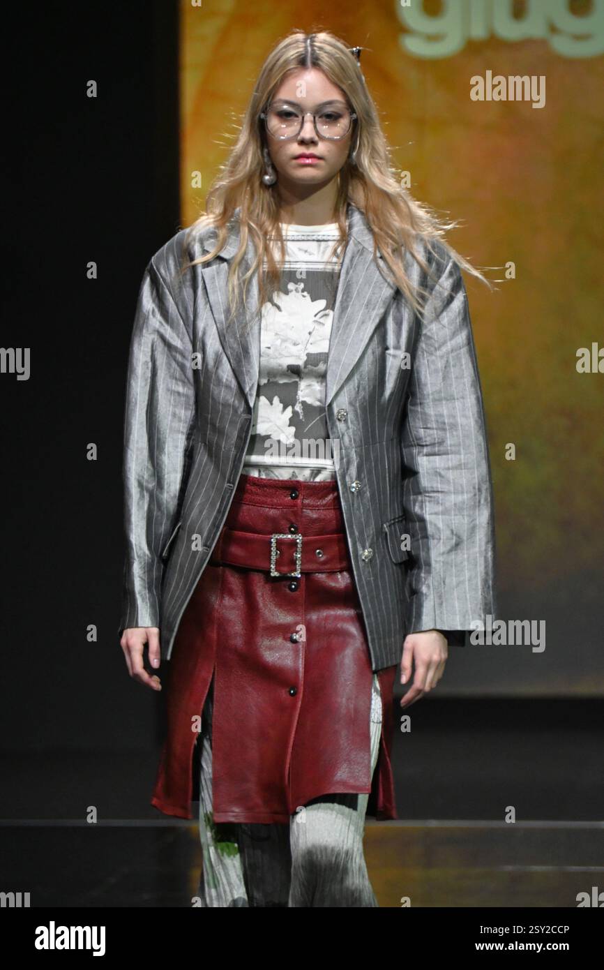 Milan, Italy. 26th Feb, 2025. Milan, Italy Giulia Fall-Winter 2025-2026 ...