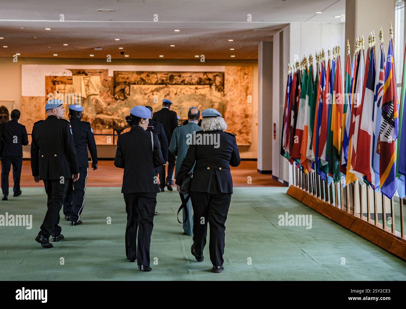February 26, 2025, New York, New York, USA: A group of United Nations ...