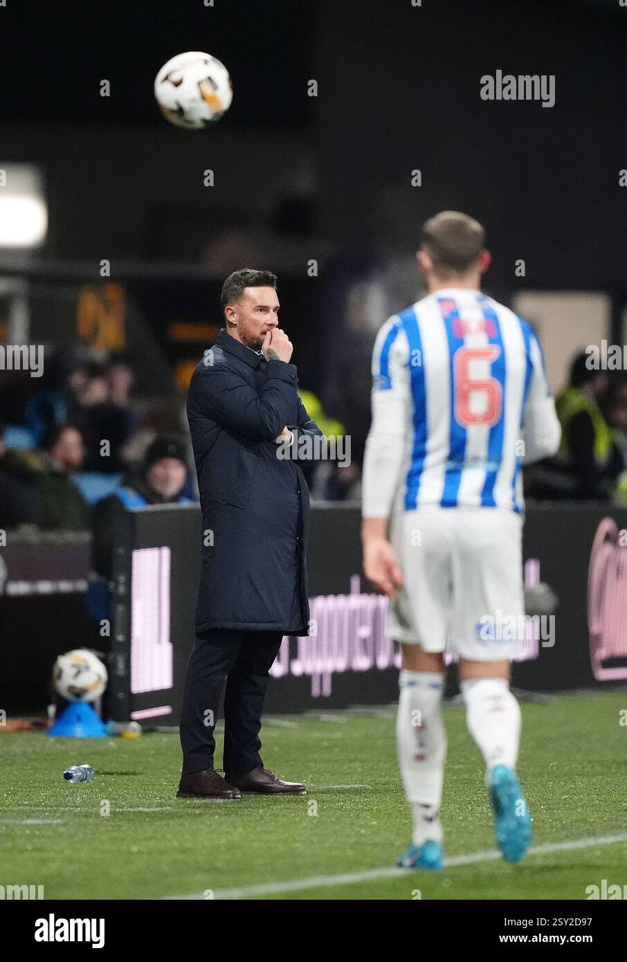 Rangers interim head coach Barry Ferguson reacts on the touchline ...