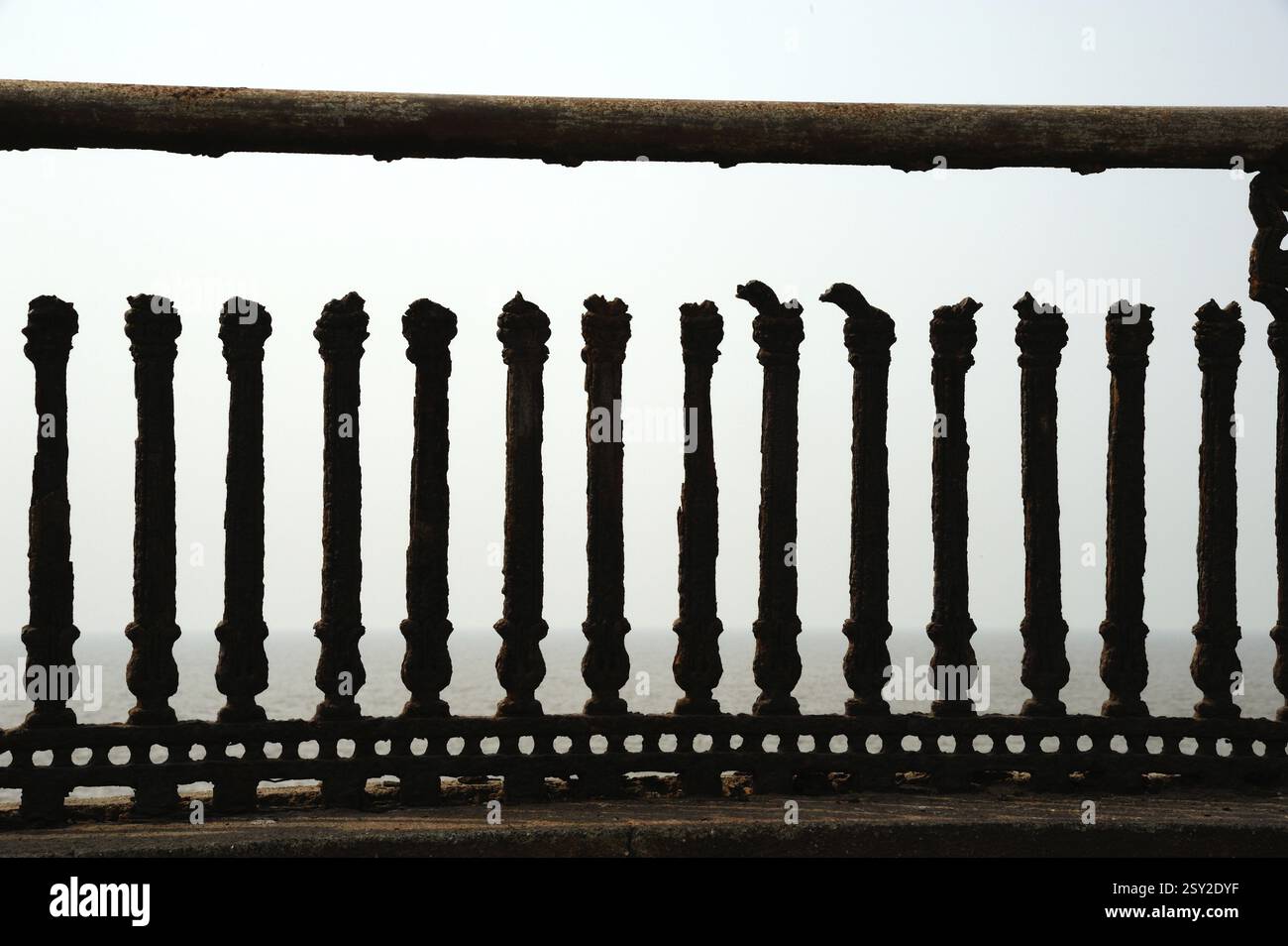 Rusted Iron Fence Valsad gujarat, India, Asia Stock Photo - Alamy
