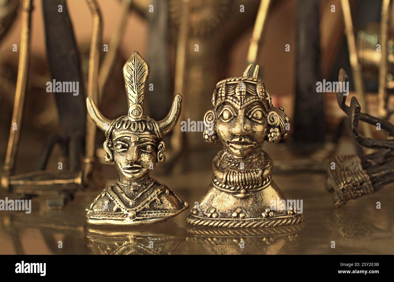 Bell metal handicraft, bastar, chhattisgarh, india, asia Stock Photo ...