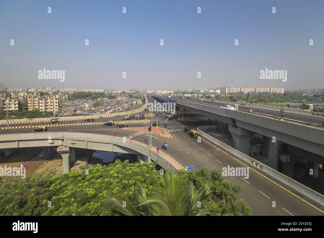 Aerial flyover traffic on road hi-res stock photography and images - Alamy