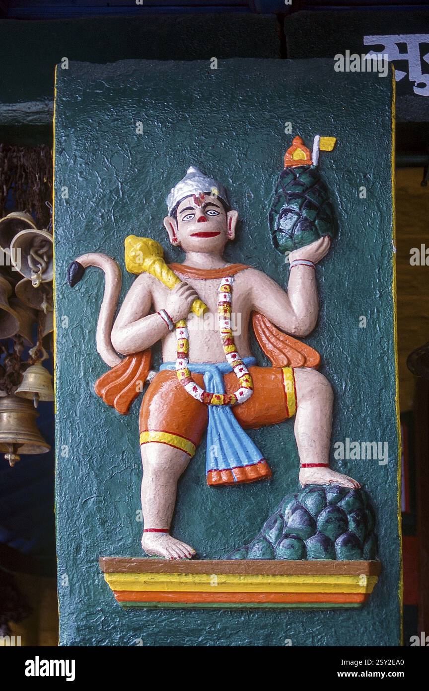 Hanuman idol dunagiri temple uttaranchal india, Asia Stock Photo - Alamy