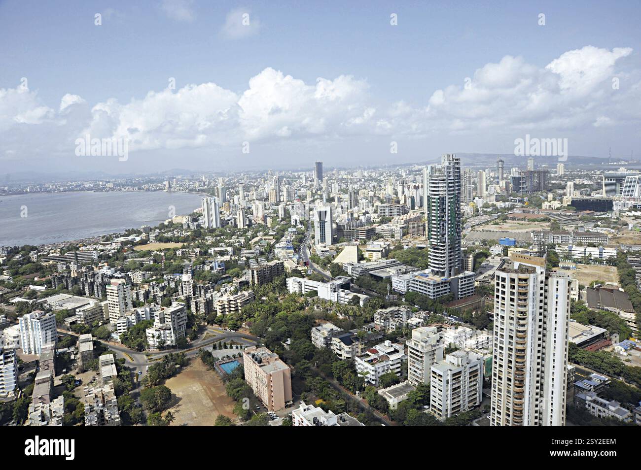 Aerial view of worli sea face at mumbai maharashtra India Stock Photo ...
