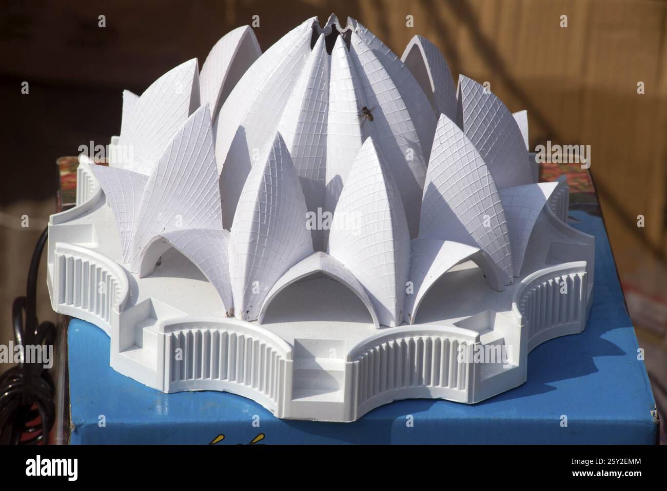 Plastic replica lotus temple, delhi, india, asia Stock Photo - Alamy
