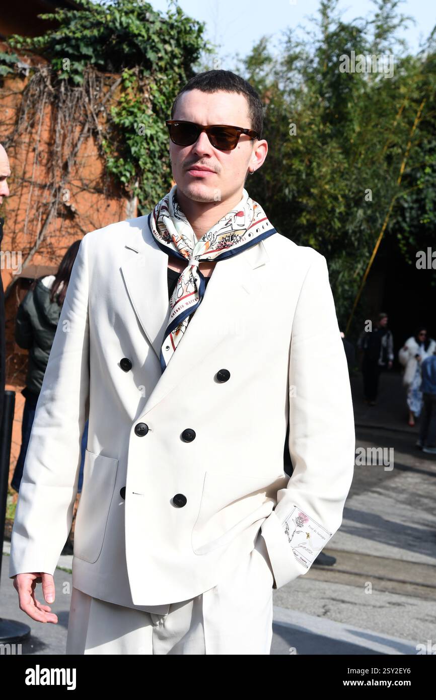 Milan Ar-n Piper arrivals Antonio marras At Milan Fashion Week ...