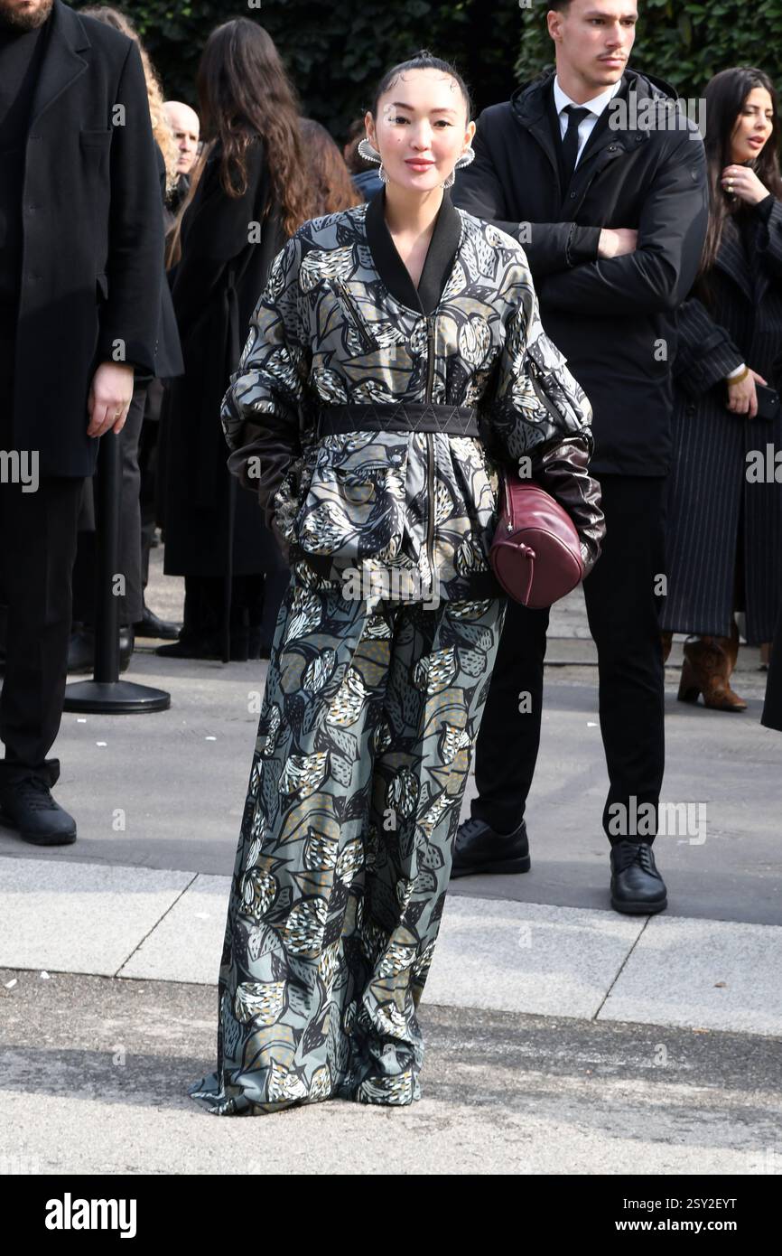 Milan Korlan Madi arrivals Antonio marras At Milan Fashion Week ...