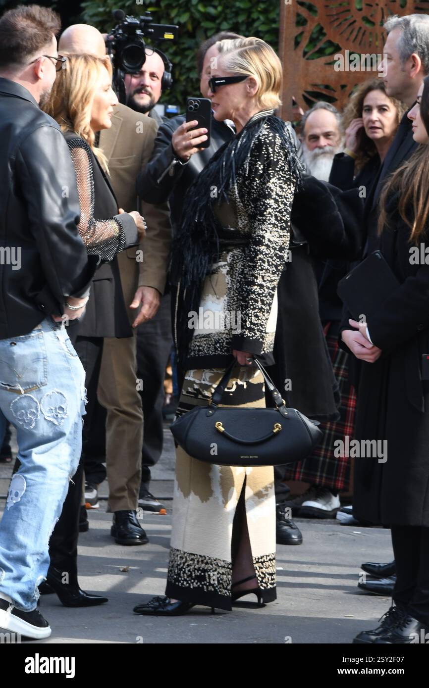 Milan Sharon Stone arrivals Antonio marras At Milan Fashion Week ...