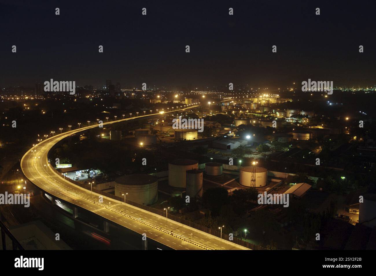 Eastern Express Freeway connects South Mumbai Maharashtra India Asia ...