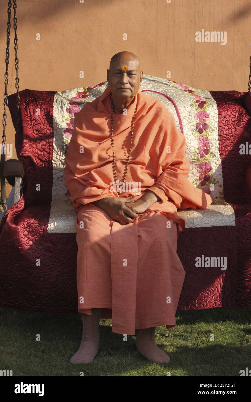 Swami Satyamitranand at Haridwar Uttrakhand India Asia Stock Photo - Alamy
