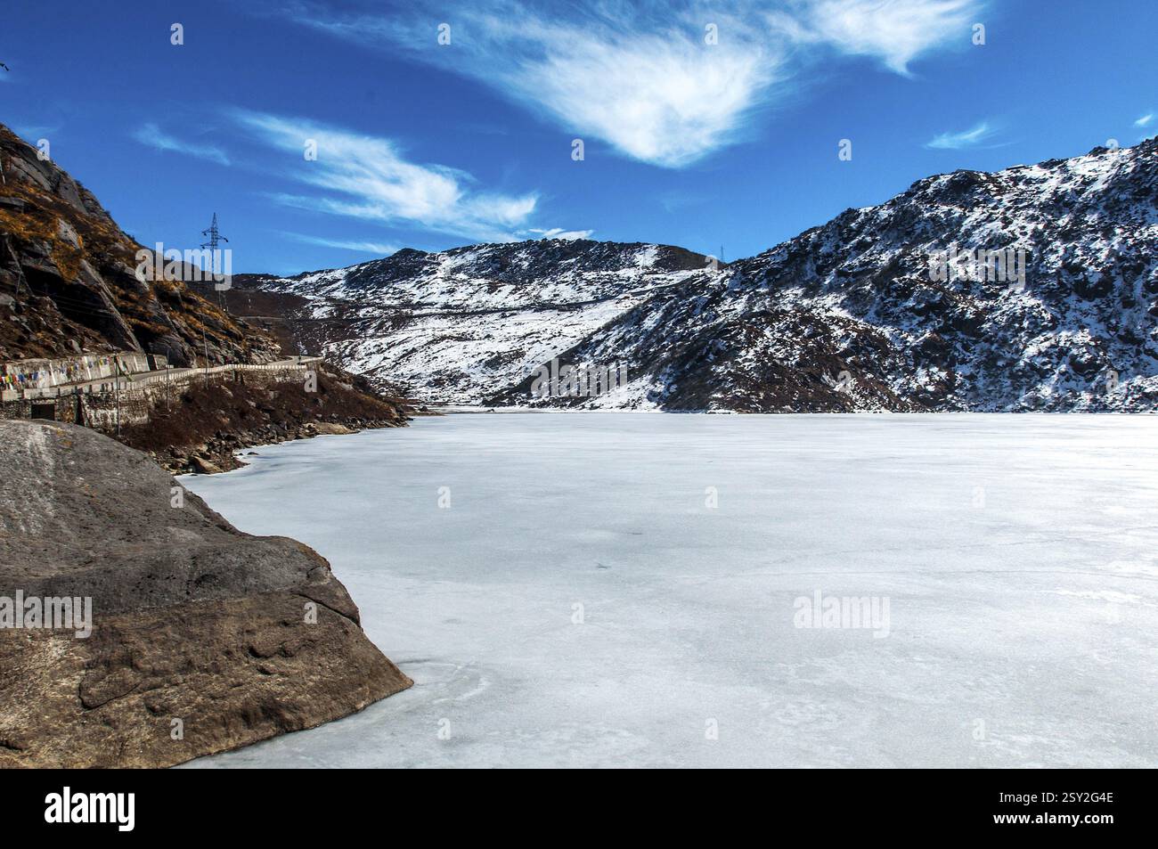 Frozen of changu lake, gangtok, sikkim, india, asia Stock Photo - Alamy