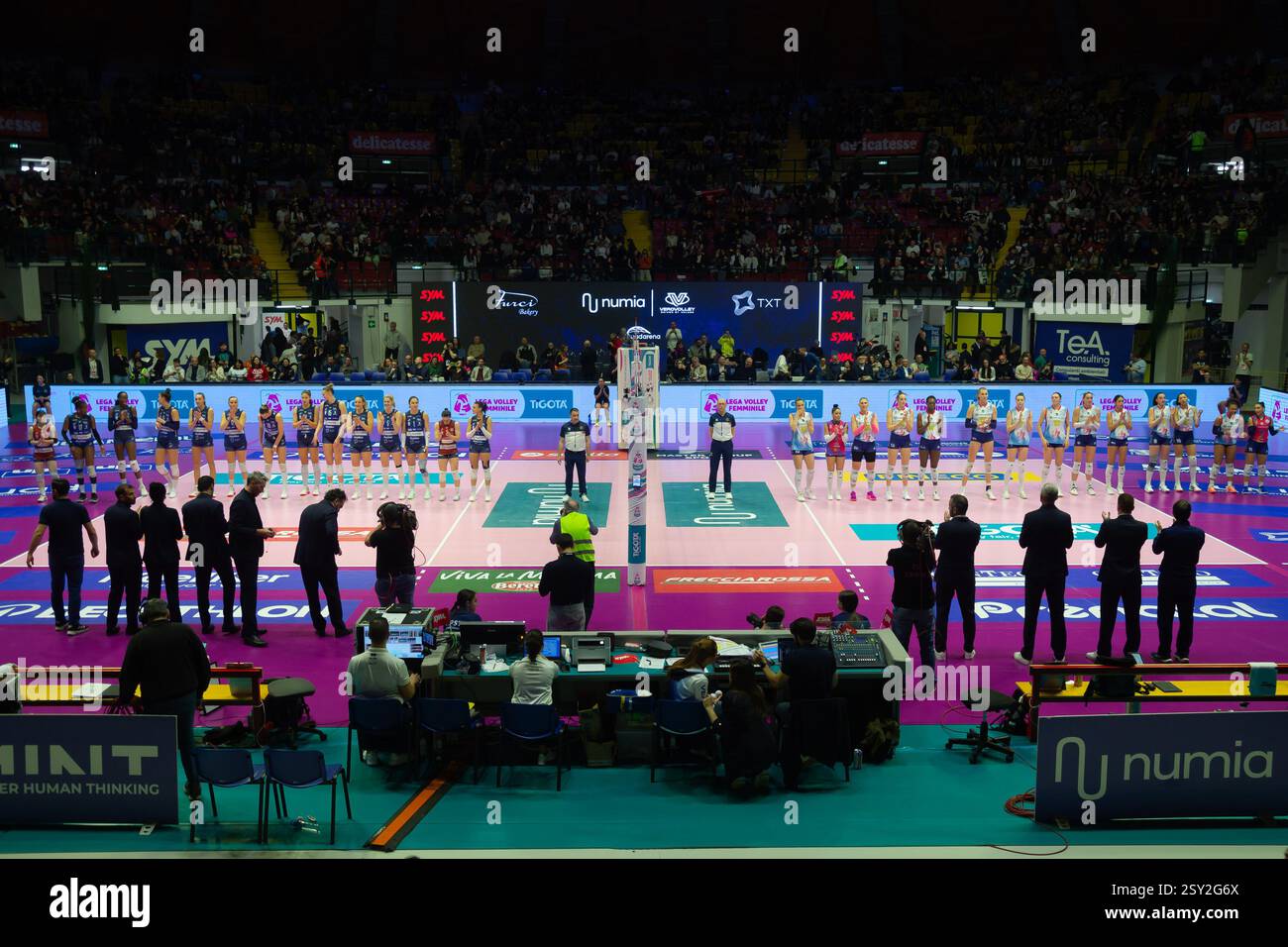 Milan, Italy. 26th Feb, 2025. view of Opiquad Arena Alessia Orro (Numia ...