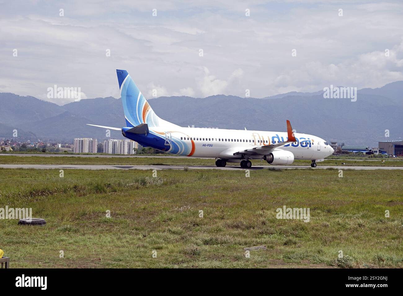 Commercial airplane, tribhuvan international airport, nepal, asia Stock ...