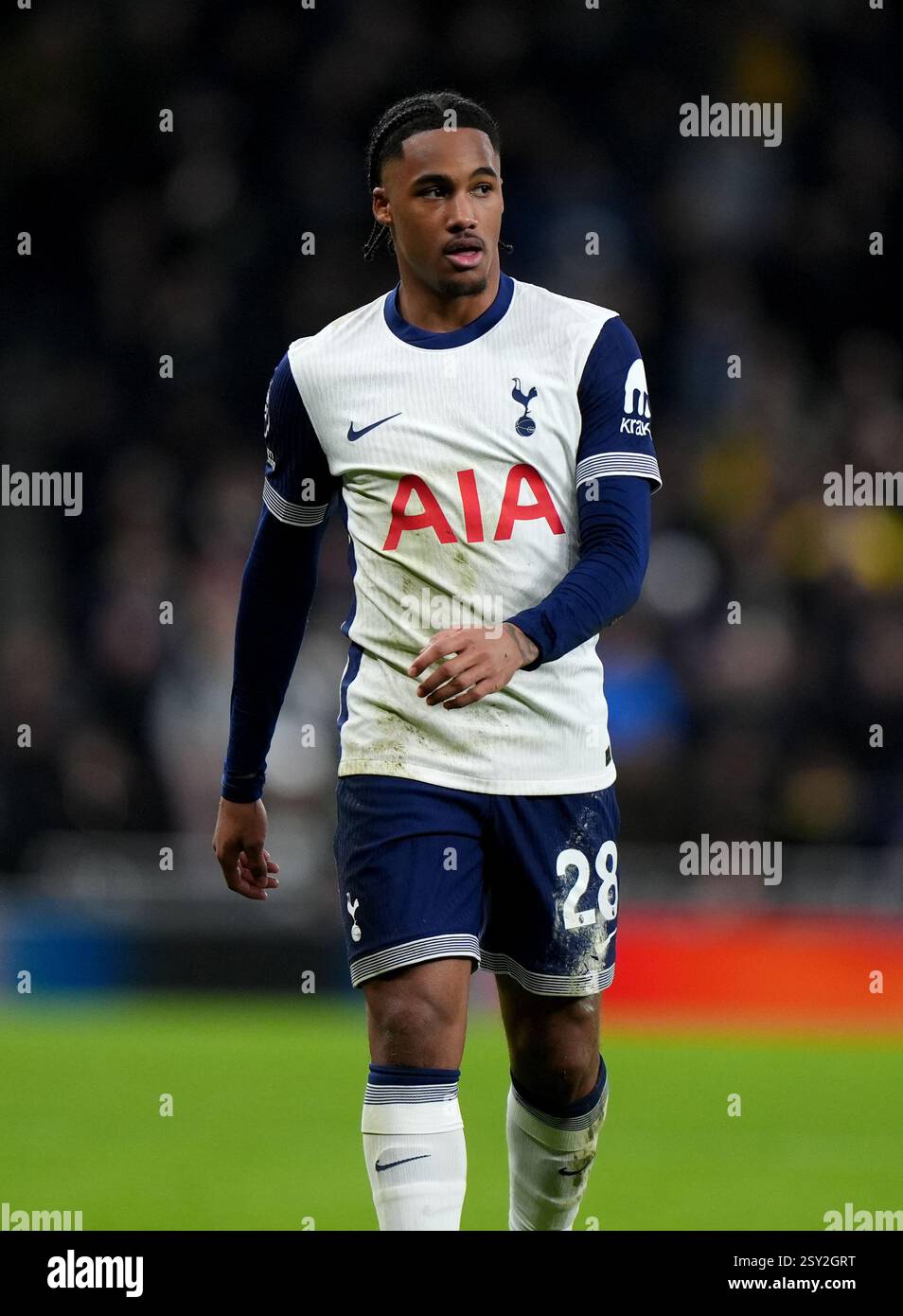 Tottenham Hotspur's Wilson Odobert during the Premier League match at ...