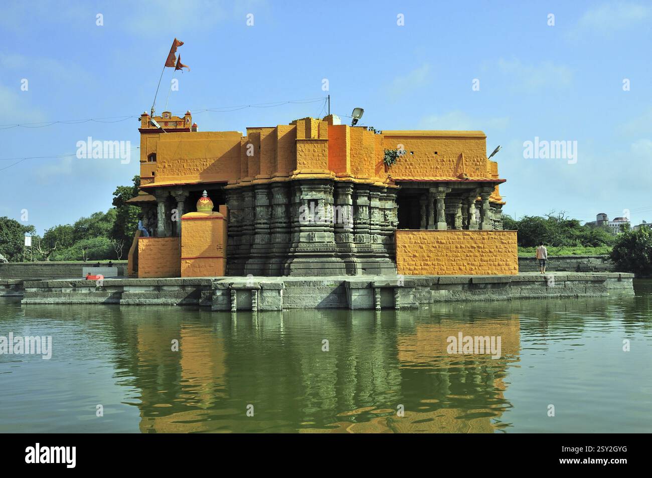 Kankaleshwar temple lake at beed maharashtra india Asia Stock Photo - Alamy