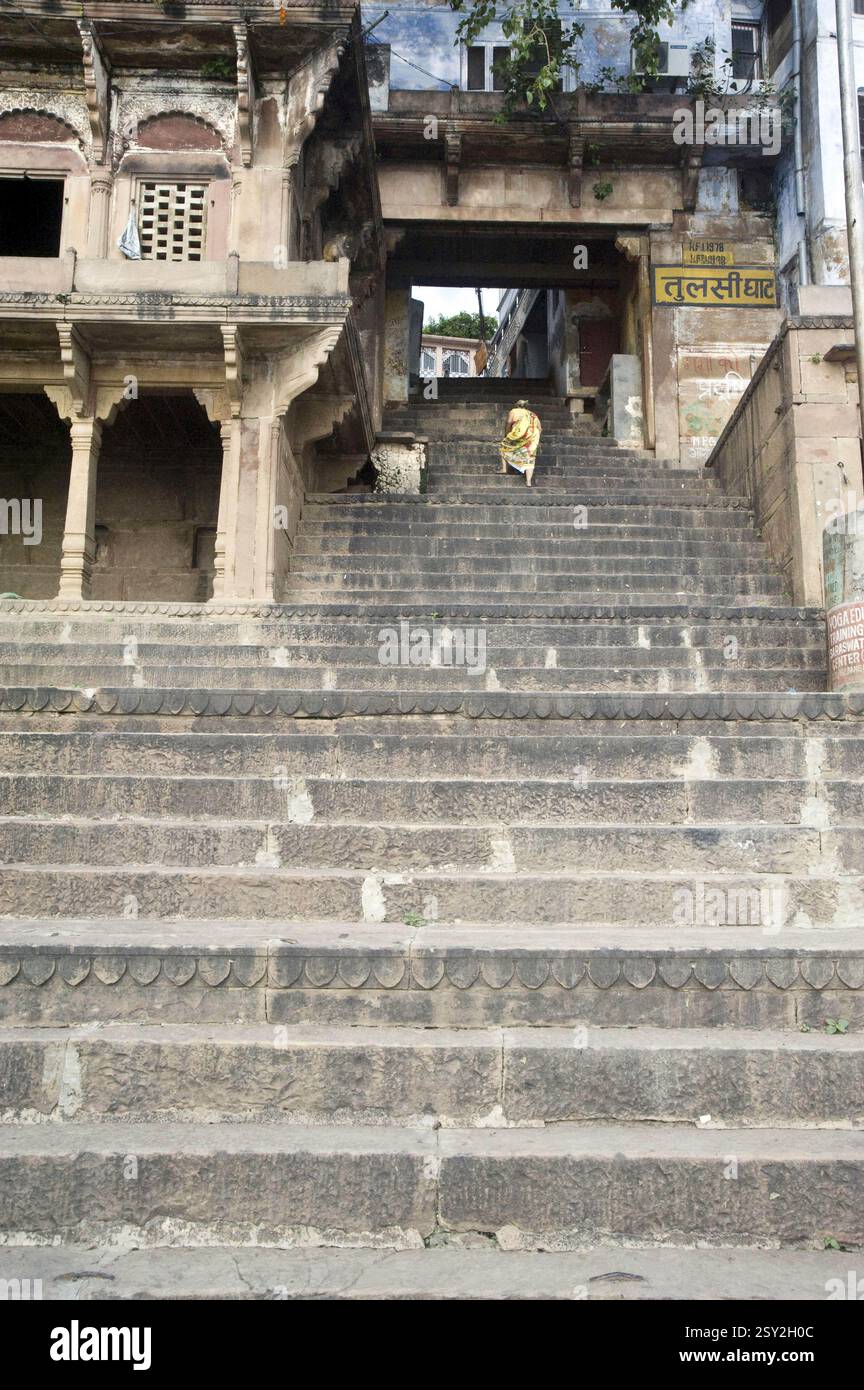 Tulsi ghat, varanasi, uttar pradesh, india, asia Stock Photo - Alamy