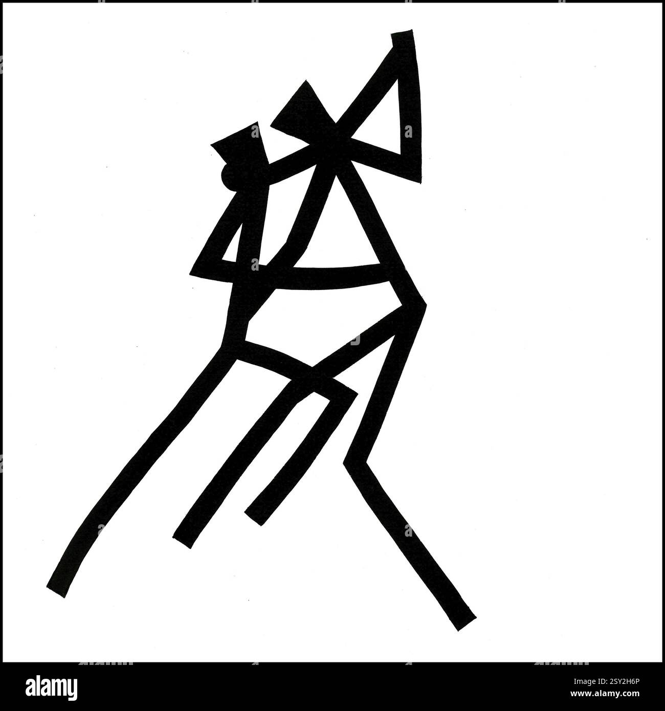 Illustration line drawing of salsa dance, india, asia Stock Photo - Alamy