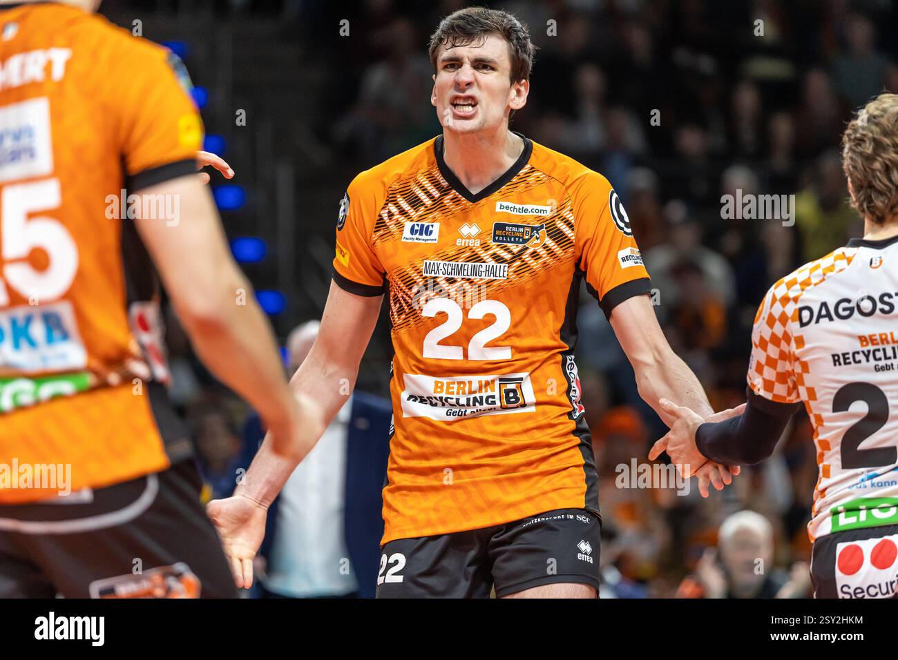 Berlin, Germany. 26th Feb, 2025. Volleyball, men: Champions League ...