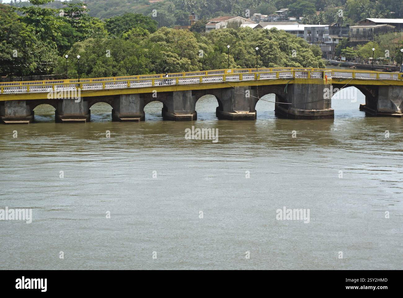 Pato bridge on creek at mandovi river, Panjim Panaji, Goa, India 4-May ...