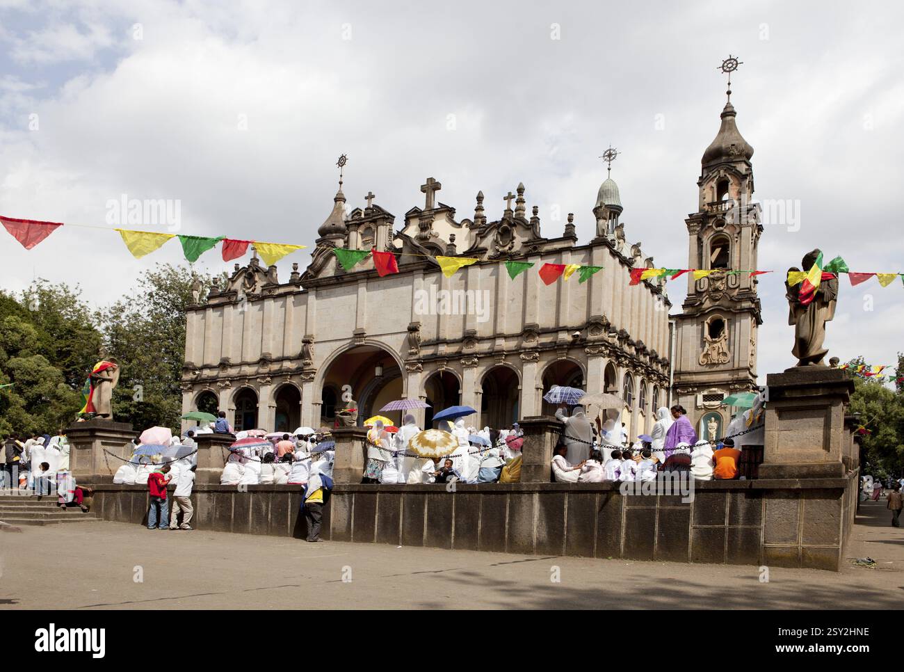 Holy trinity cathedral kidist selassie, addis ababa, ethiopia Stock Photo - Alamy