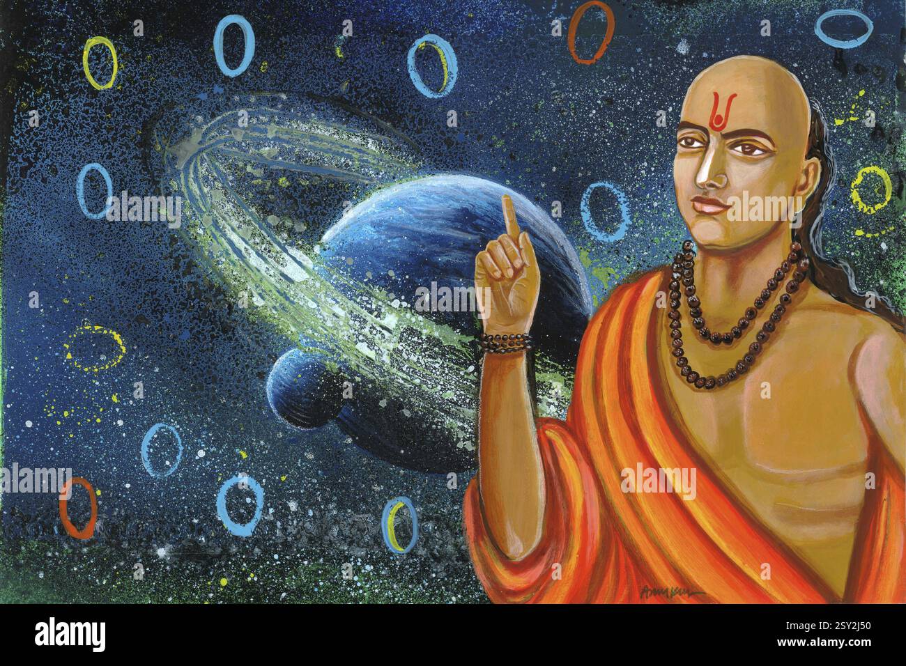 Aryabhata painting, india, asia Stock Photo - Alamy