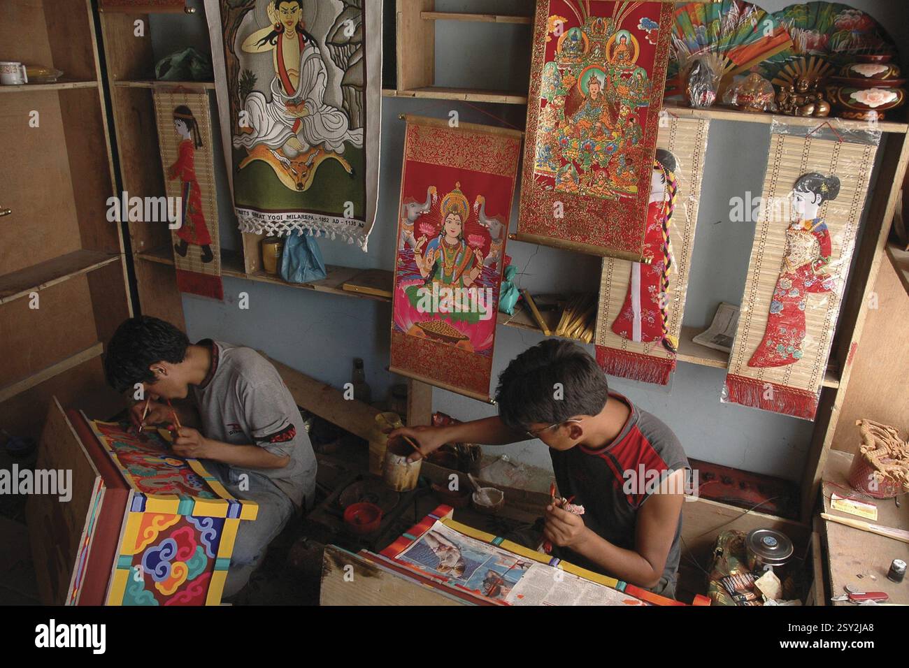 Thangka paintings, sikkim, india, asia Stock Photo - Alamy