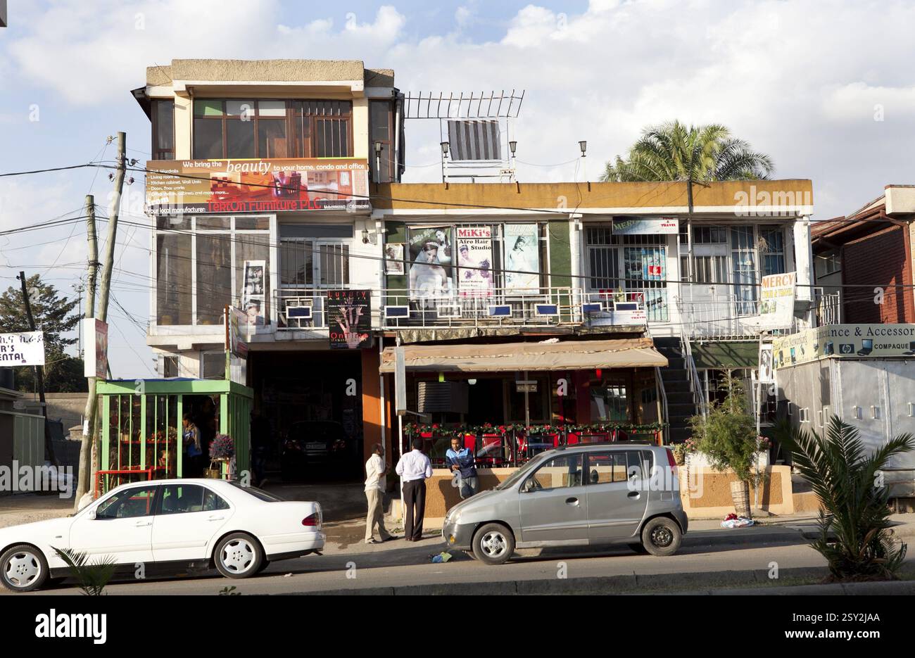 Commercial business premises in addis ababa, ethiopia Stock Photo - Alamy