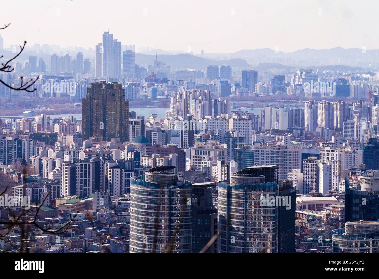 Südkorea, Asien, Seoul, Skyline, Wolkenkratzer, moderne Stadt, Han ...