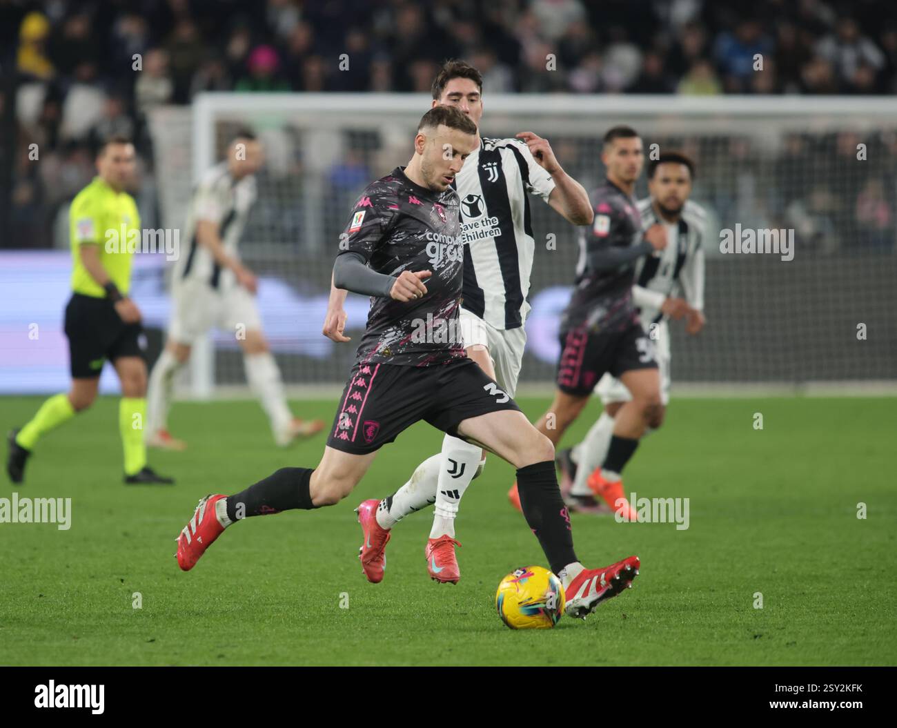 Turin, Italy. 26th Feb, 2025. Ardian Ismajli of Empoli FC during the Coppa Italia 2024/25 ...