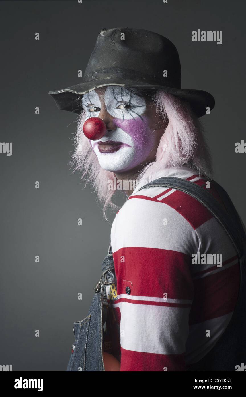Man dressed up as joker, jodhpur, rajasthan, india, asia Stock Photo ...
