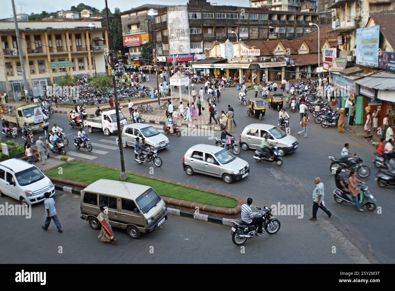 Traffic Jam on street, Margaon, Goa, India, Asia Stock Photo - Alamy