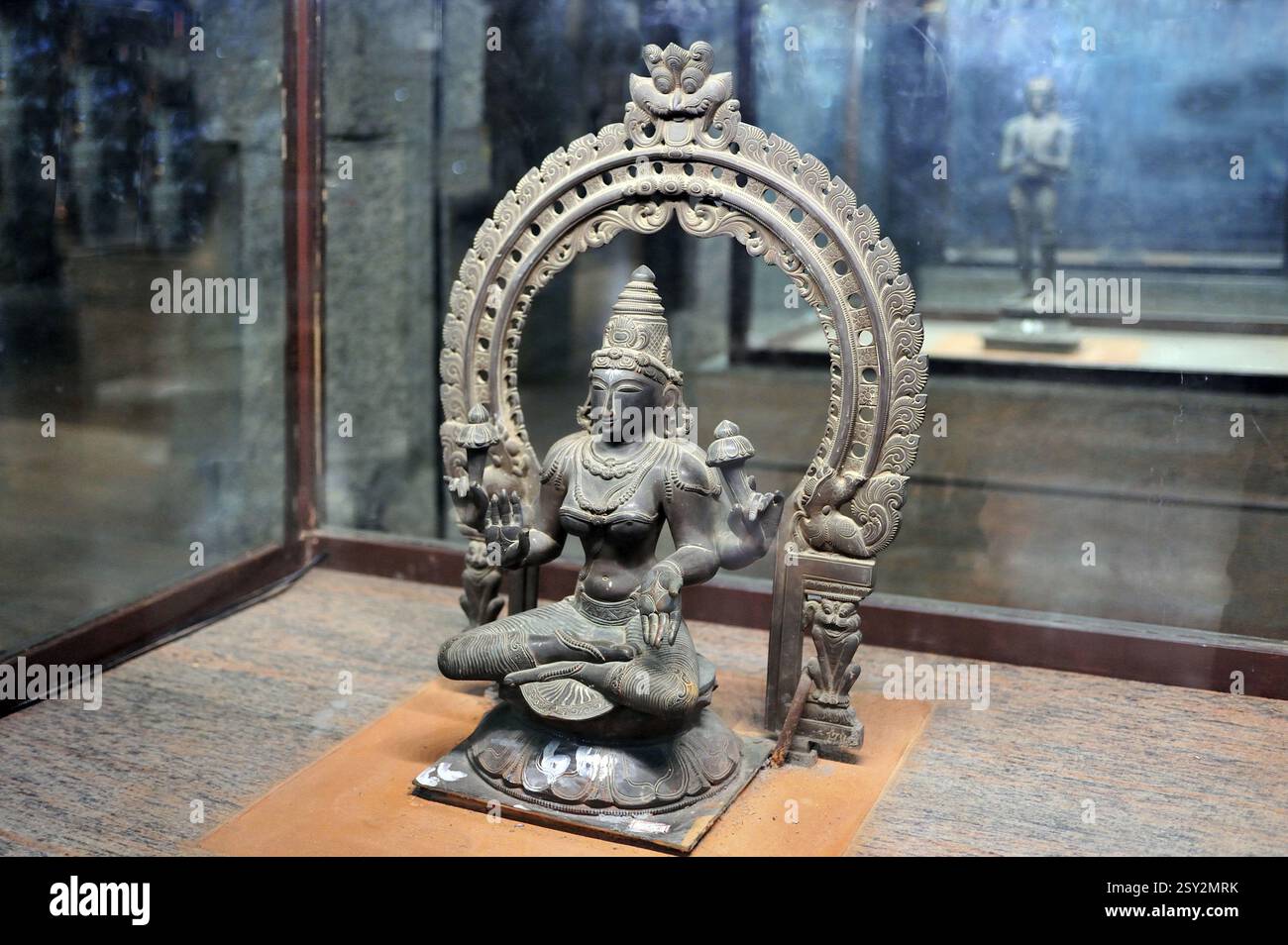 Bronze statue of Goddess chola dynasty in meenakshi temple madurai ...