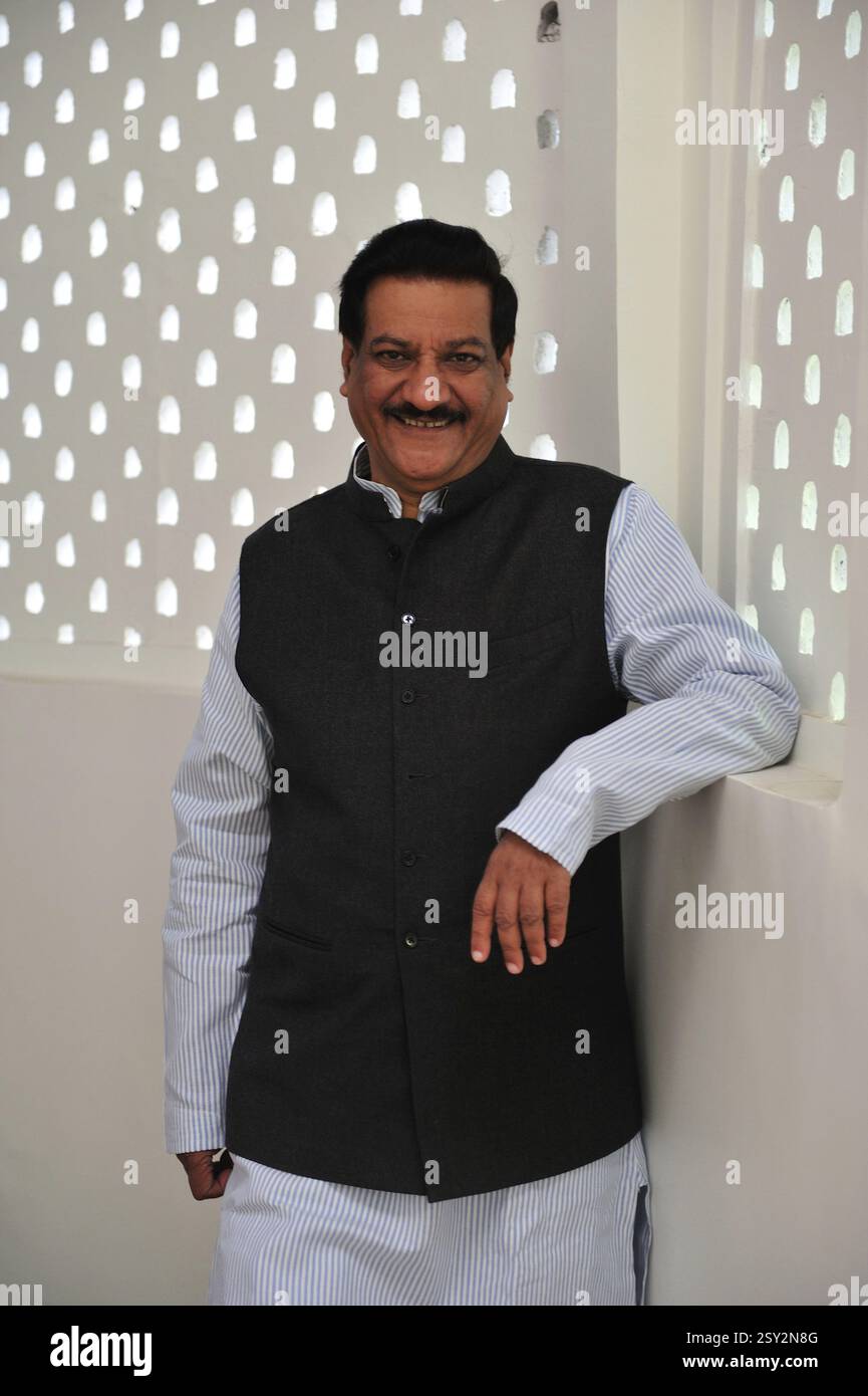 Prithviraj Chavan Chief Minister of Maharashtra India Asia Stock Photo ...