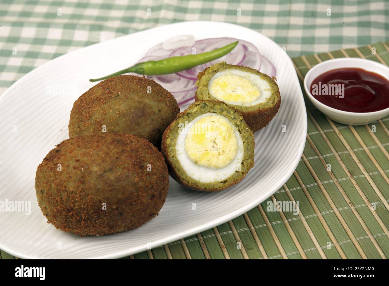 Non Vegetarian Food Keema Mince Scotch Balls India Asia PR#743AH Stock ...