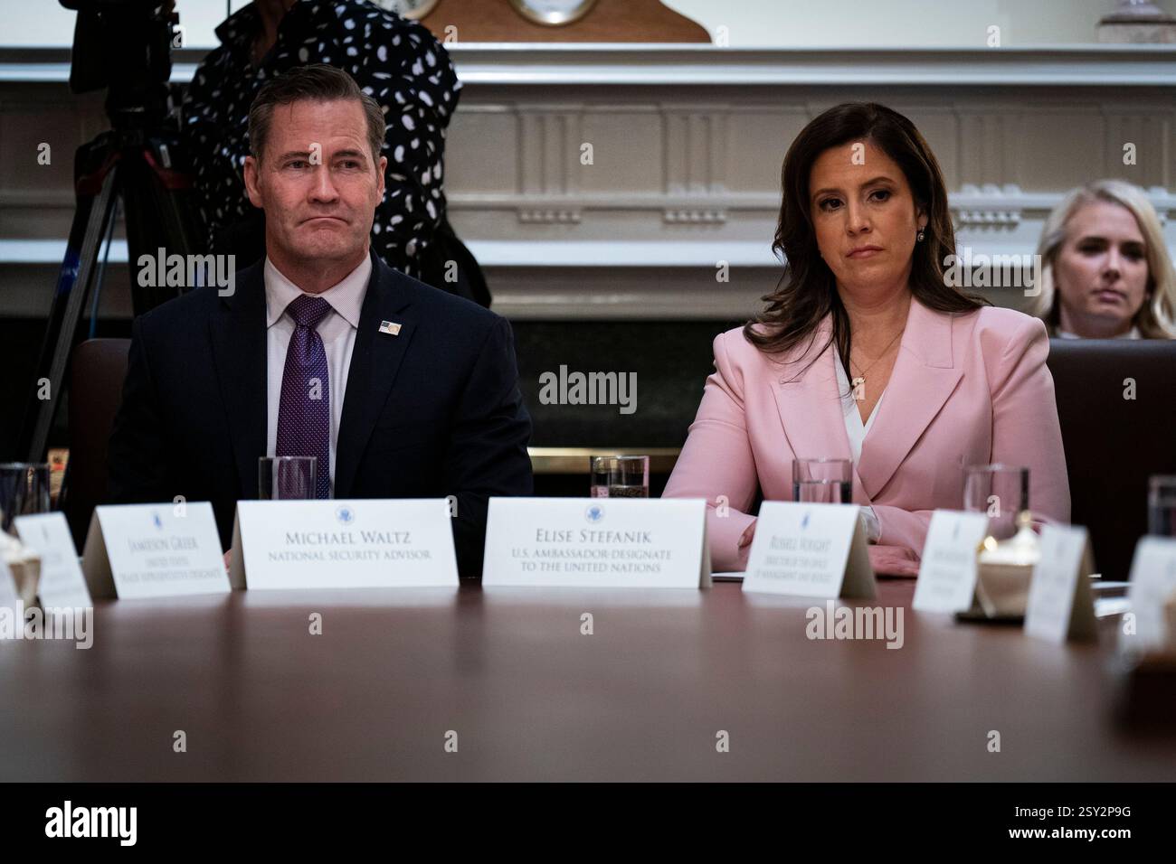 US National Security Advisor Mike Waltz and US President Donald Trumps ...